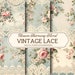 Vintage Lace Digital Paper Printable, Flowers Lace, Victorian, Lace ...