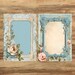 A4 Vintage Lace Frame Digital Paper Printable, Shabby Chic Sweet Blue ...