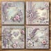 12x12" Vintage Scrapbook Paper, Lilac Blossom Serenity, Purple Digital ...