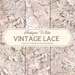 Vintage Lace Digital Paper: Antique White Scrapbook Kit (digital ...