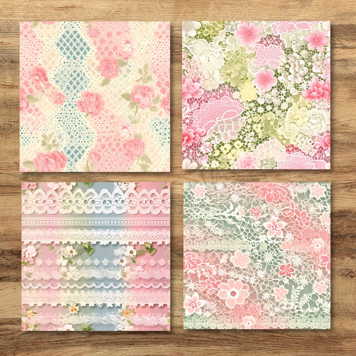 Vintage Lace Digital Paper Printable, Shabby Chic, Victorian, Lace ...