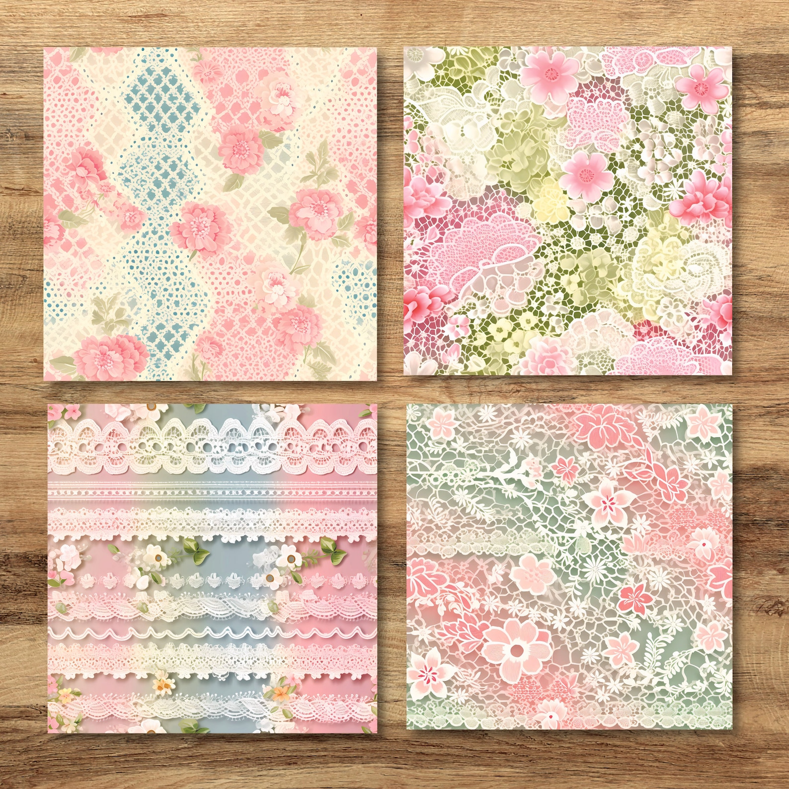 Vintage Lace Digital Paper Printable, Shabby Chic, Victorian, Lace ...