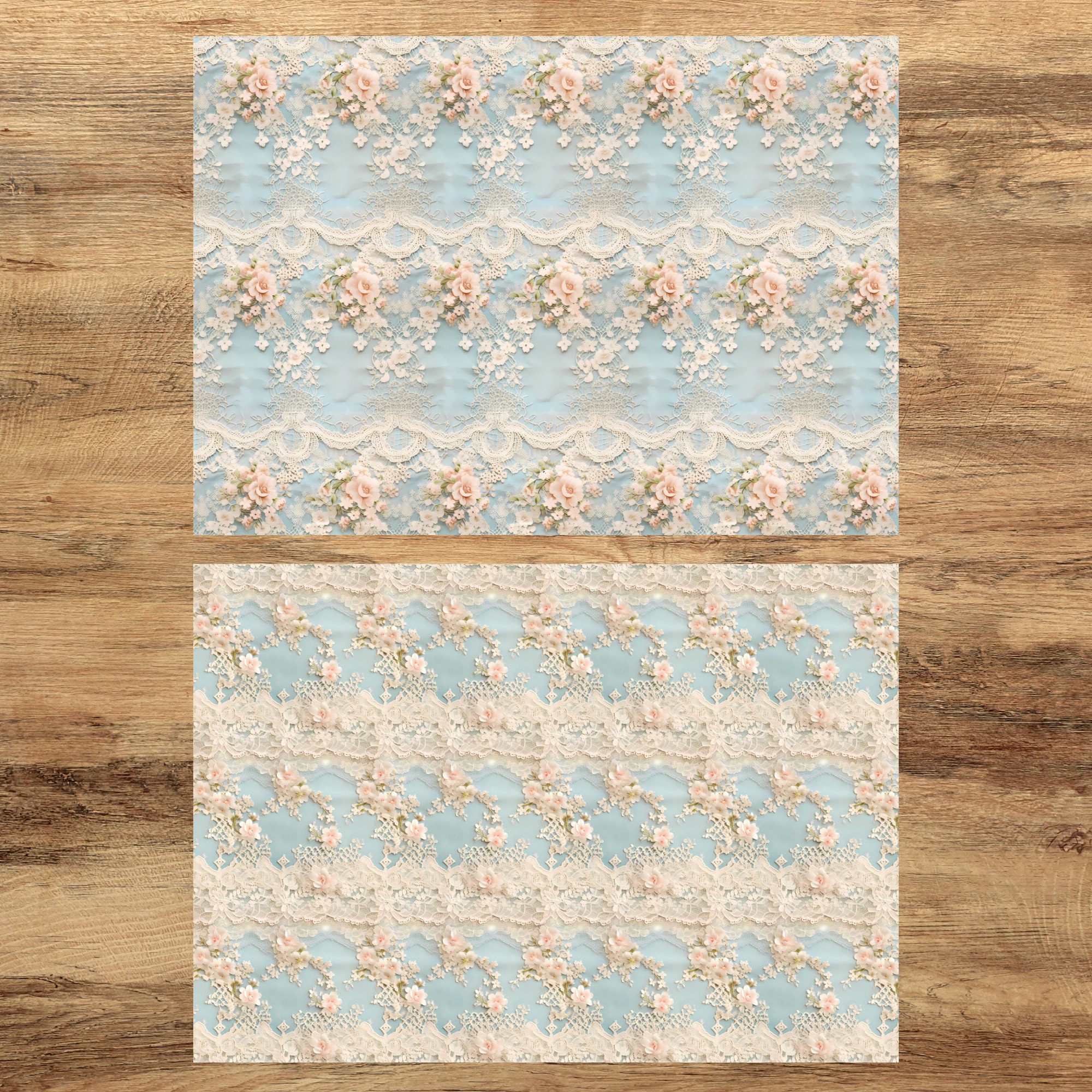 Vintage Lace Digital Paper: A4 Floral Scrapbook (digital Download) - Etsy