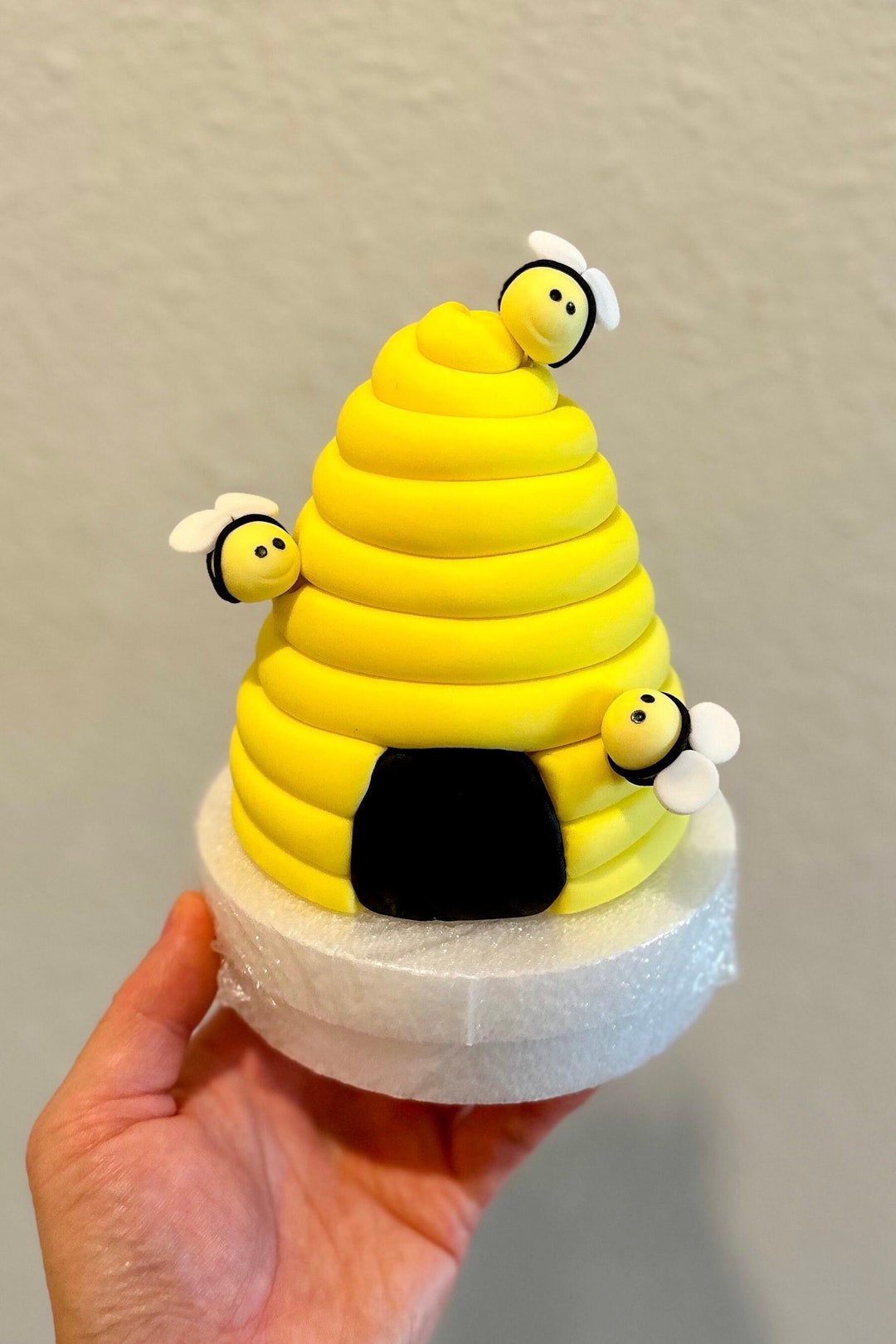 Fondant Beehive Cake Topper - Etsy