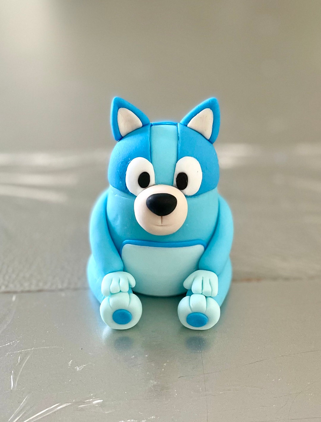 Fondant Bluey Figurine Cake Topper - Etsy