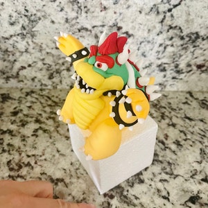 Fondant Bowser Cake Topper - Etsy