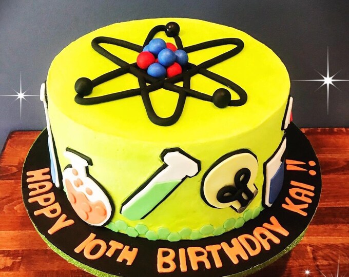 Fondant Assorted Science Beakers Cake Toppers - Etsy