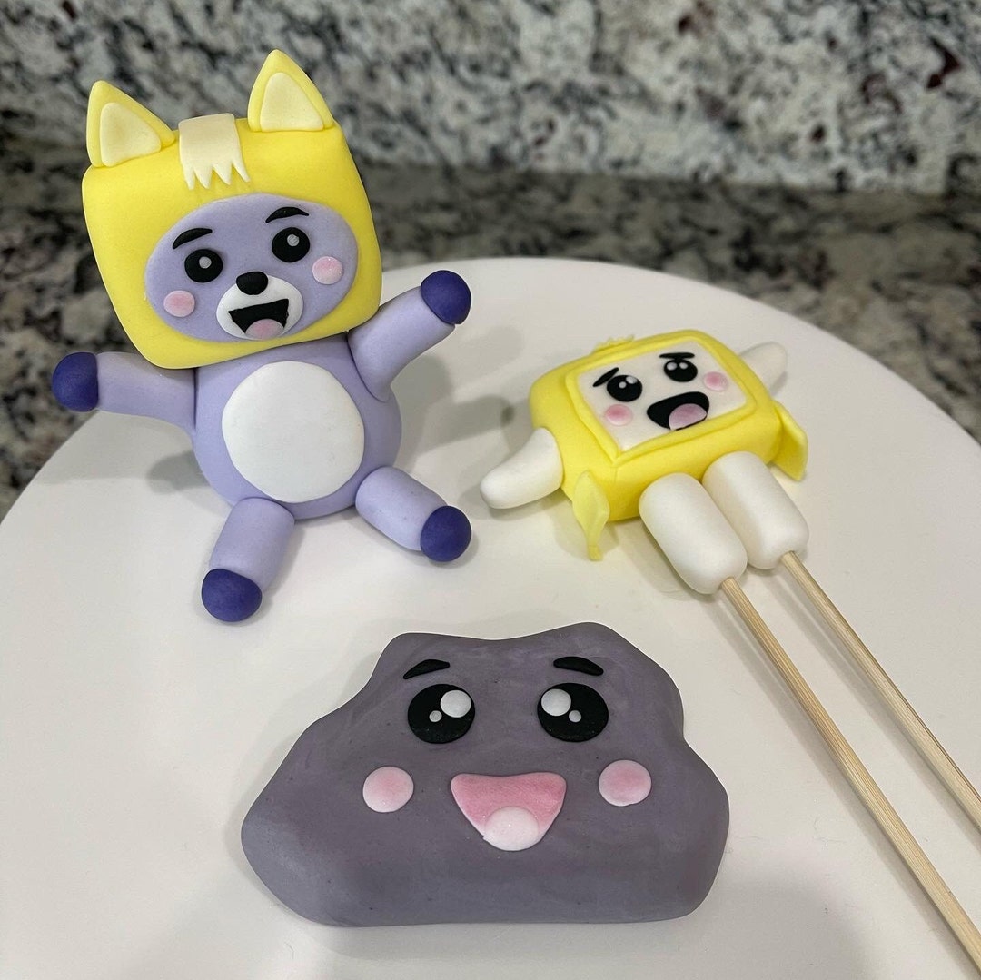 Fondant Lankybox Cake Toppers - Etsy