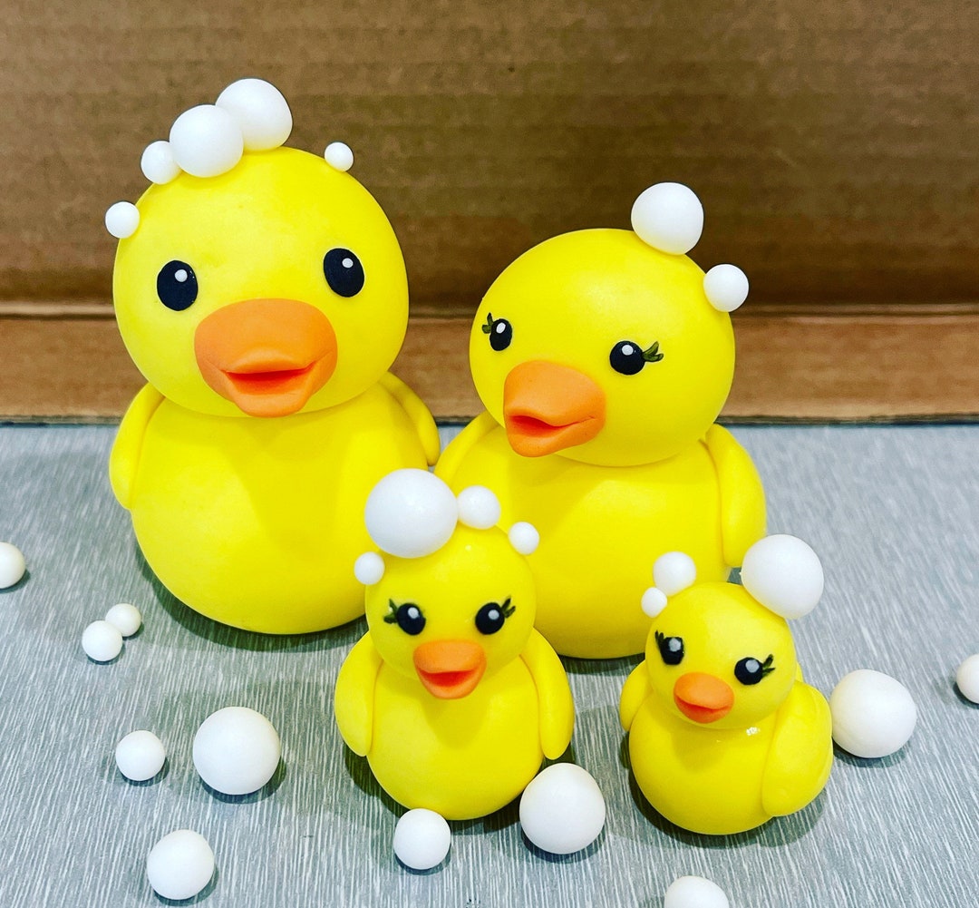 Fondant Duck Family Cake Topper Set - Etsy