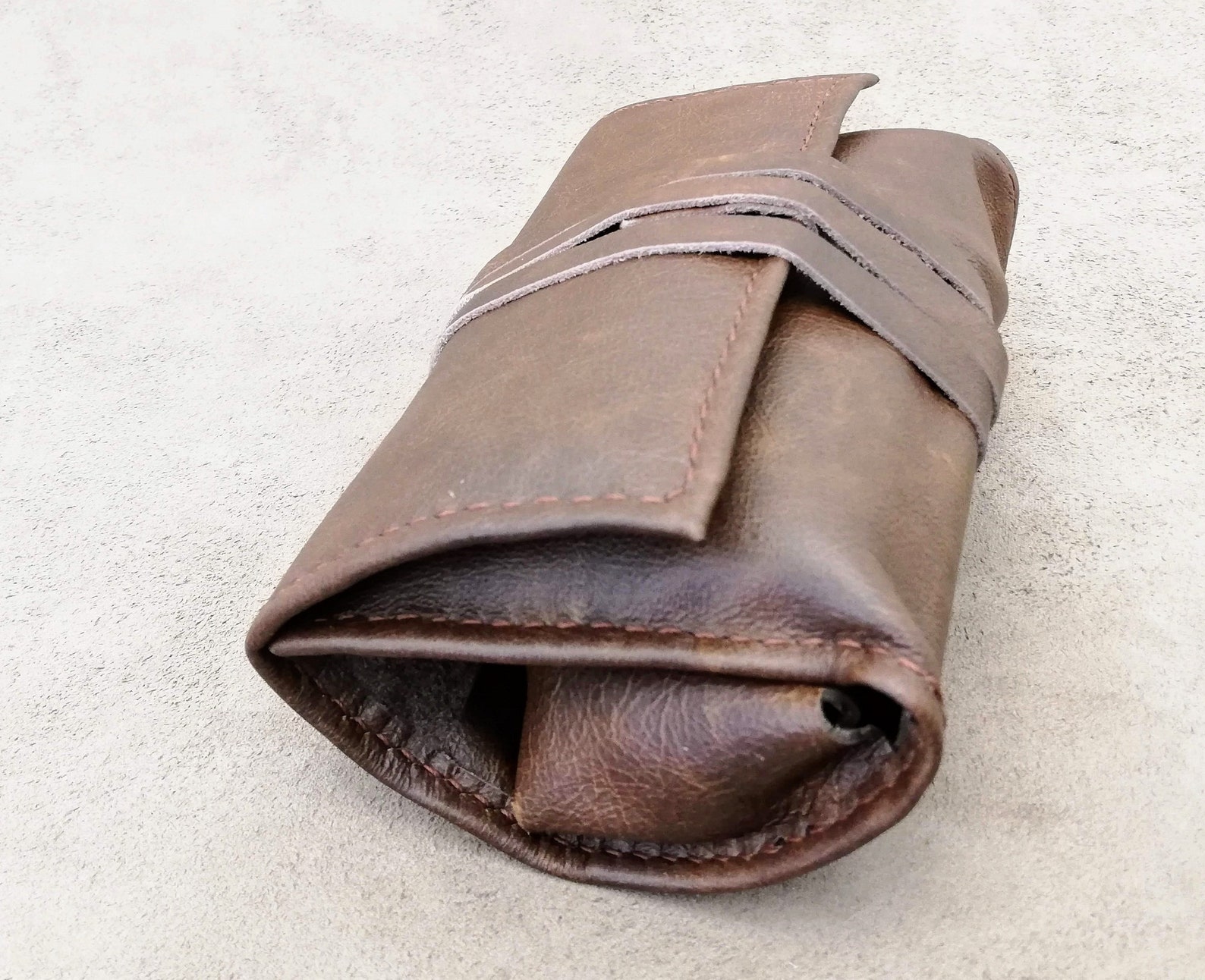 Leather Pipe Roll for 2 Pipes Anniversary Gift Pipe Smoker | Etsy