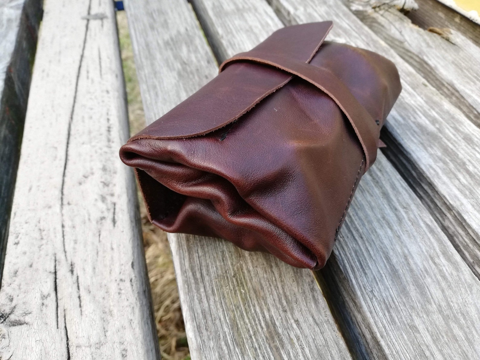 Leather Pipe Pouch and Pipe Stand Set Genuine Leather - Etsy
