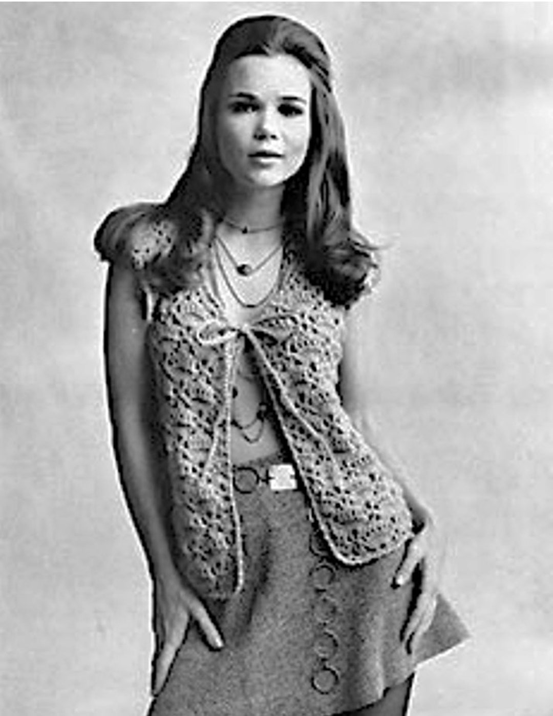 Super Groovy Crochet 60s Vest Vintage Pattern PDF - Etsy