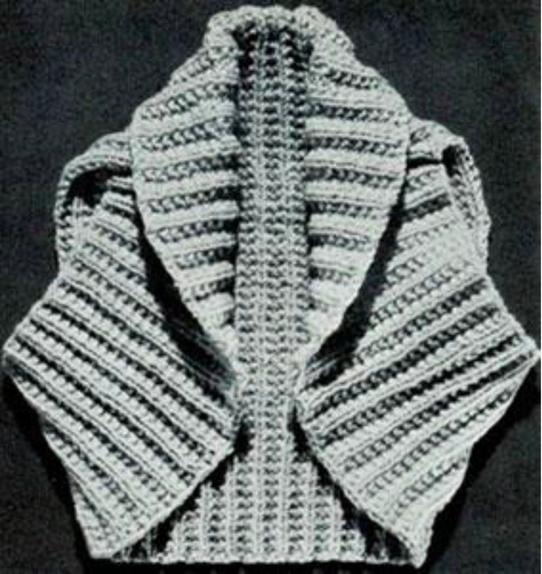 1960s Knitted Hug Me Shrug PDF Vintage Pattern - Etsy