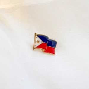 Philippine Flag Enamel Pin Cute Wavy Emblem Filipino Pride Small Goods ...