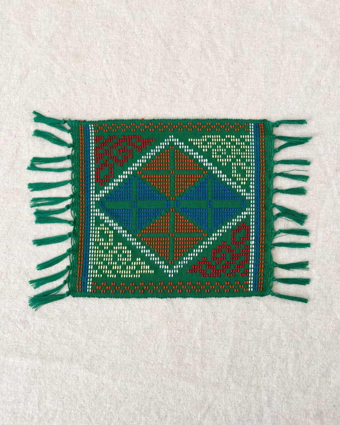 Yakan Handwoven Cloth Emerald Green Filipino Aesthetic Weave Gift Home ...