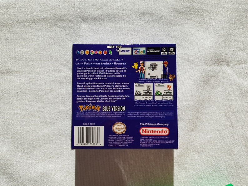 Pokemon Blue Gameboy GB Box With Insert Top Quality - Etsy