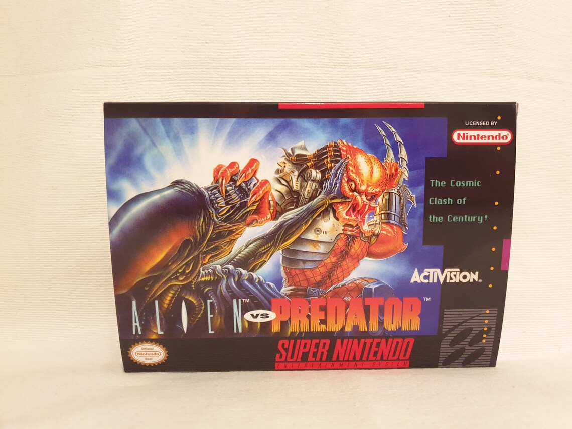 Alien versus Predator SNES Super NES Caja con inserto | Etsy