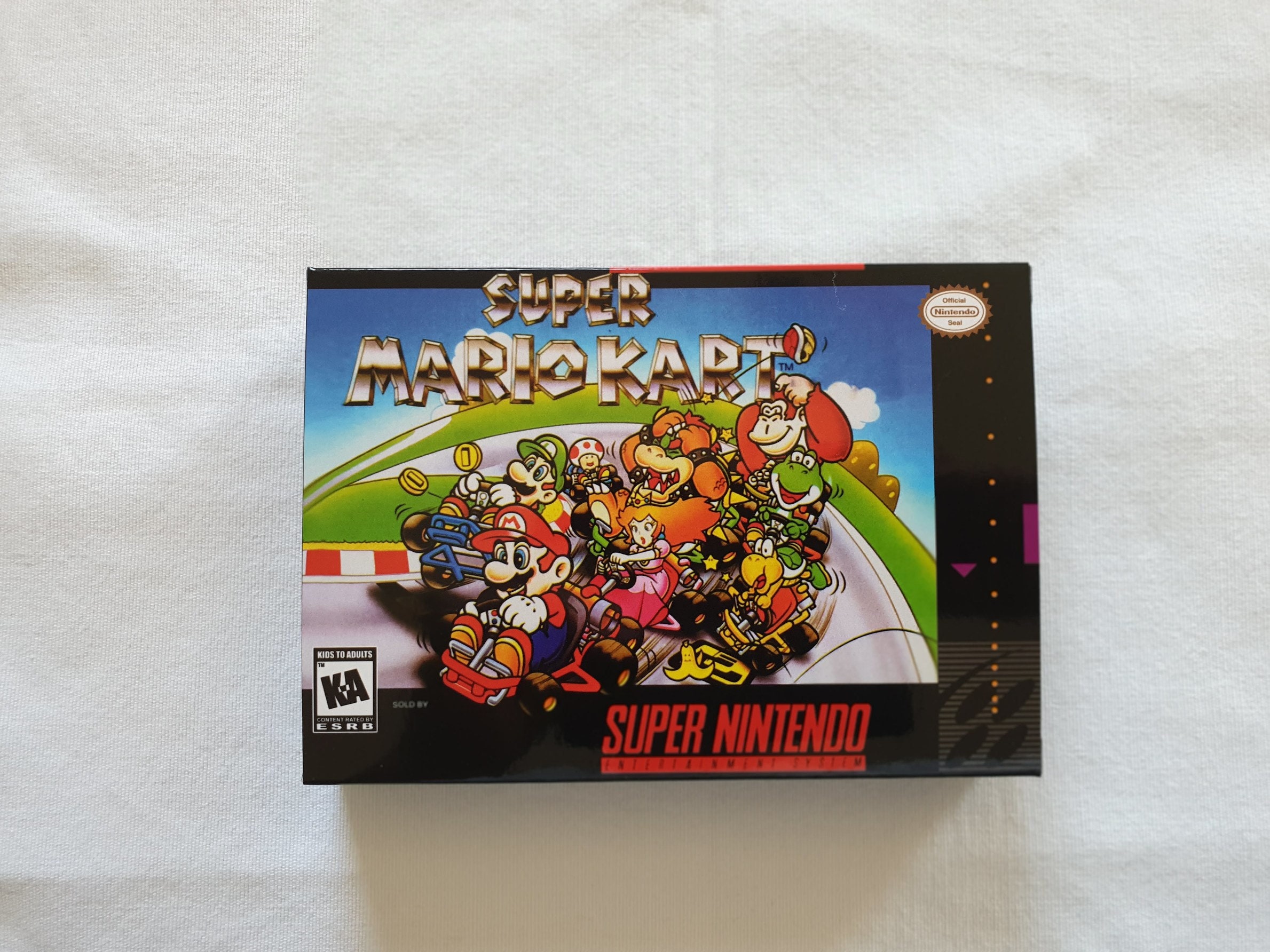 Super Mario Kart SNES Super NES Box With Insert Top | Etsy