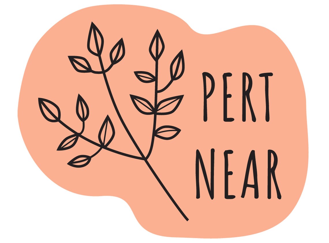 PERT NEAR Bubble-free Sticker in White – Sassy Southern Sayings on ...