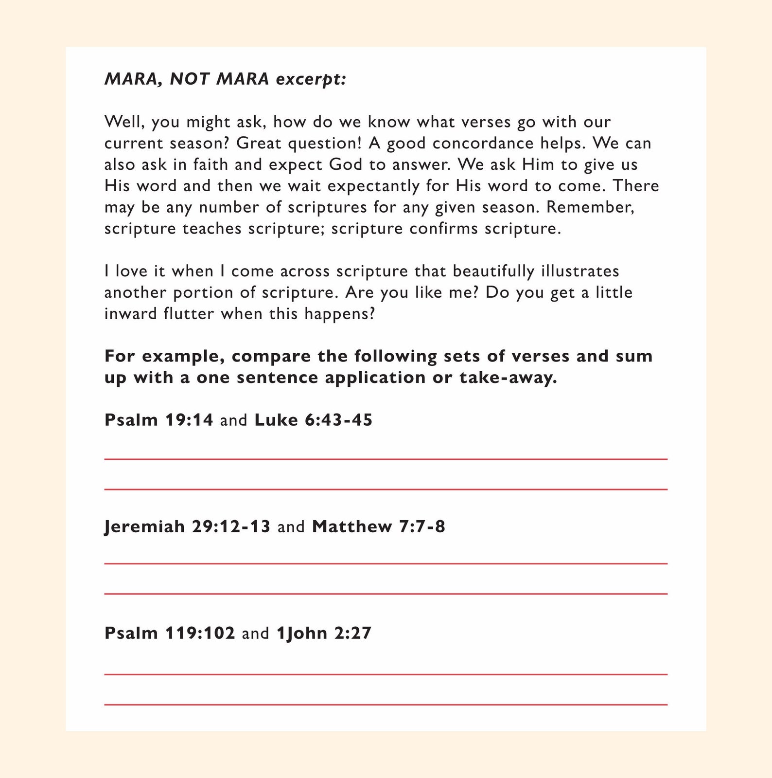 MARA, NOT MARA Ebook Study Guide, Bible Study, Book of Ruth - Etsy