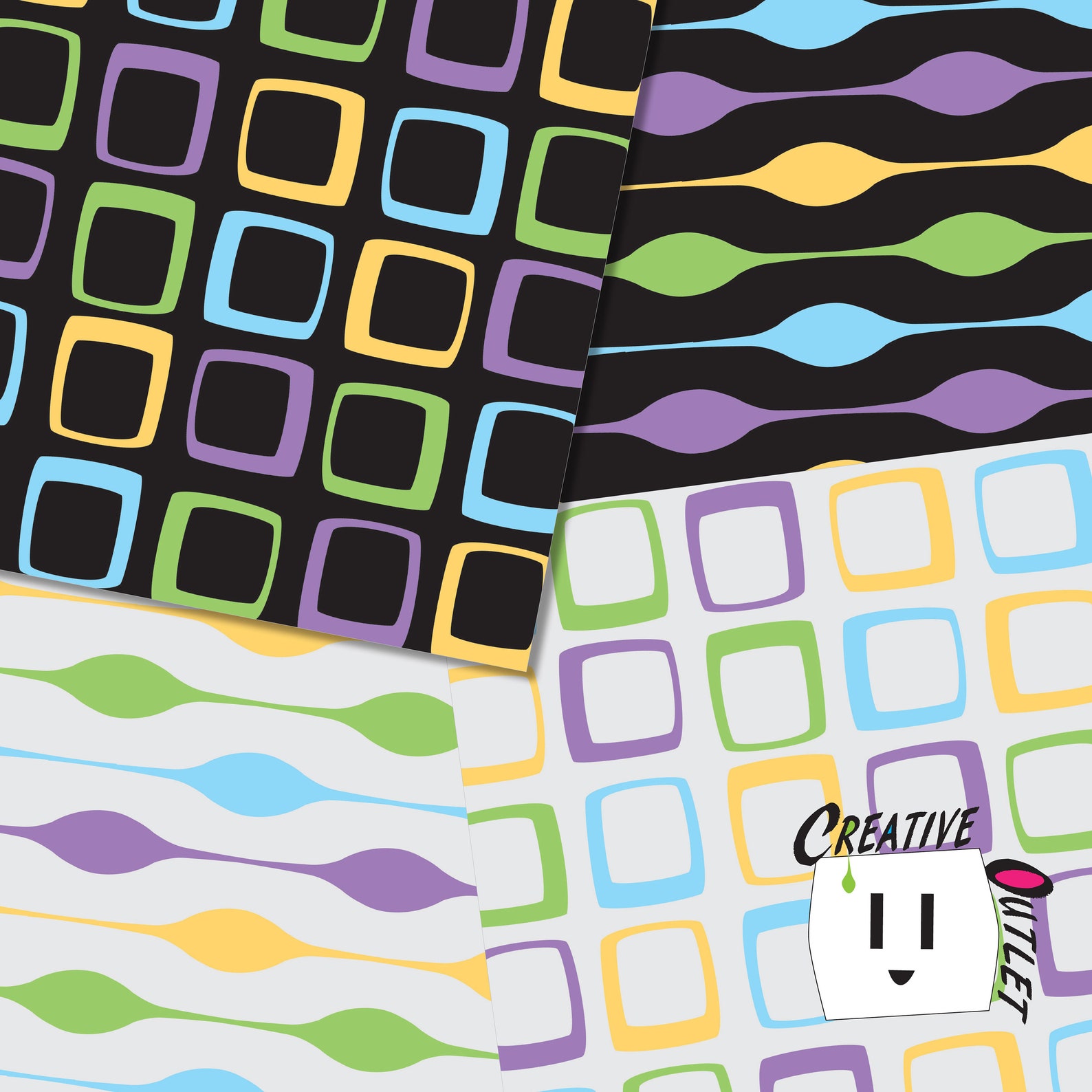 Scallops Pastel Digital Paper Pack, Scrapbook Paper, Spring, Printable ...