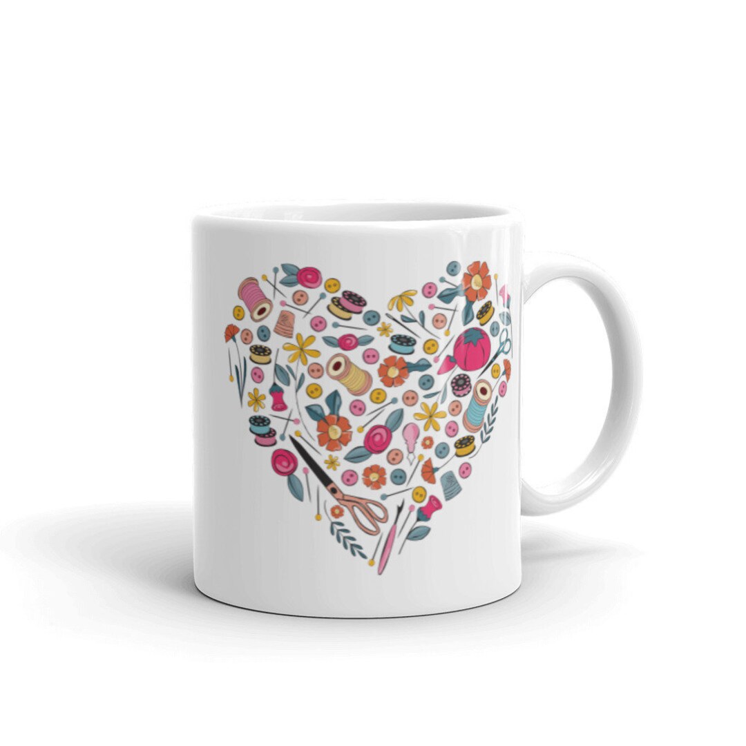 HEART SEWING Notions Mug - Etsy