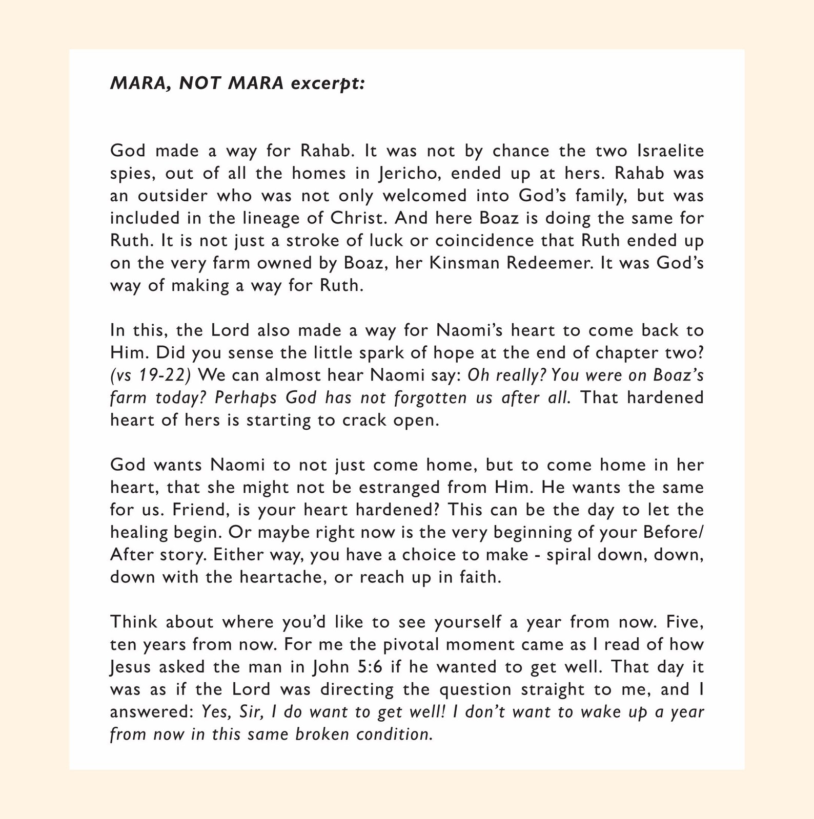 MARA, NOT MARA Ebook Study Guide, Bible Study, Book of Ruth - Etsy