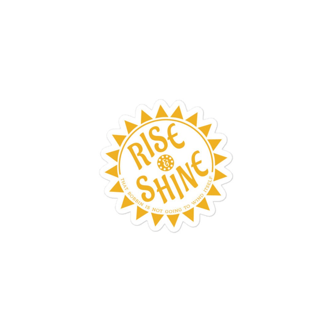 RISE & SHINE Bubble-free Sticker - Etsy