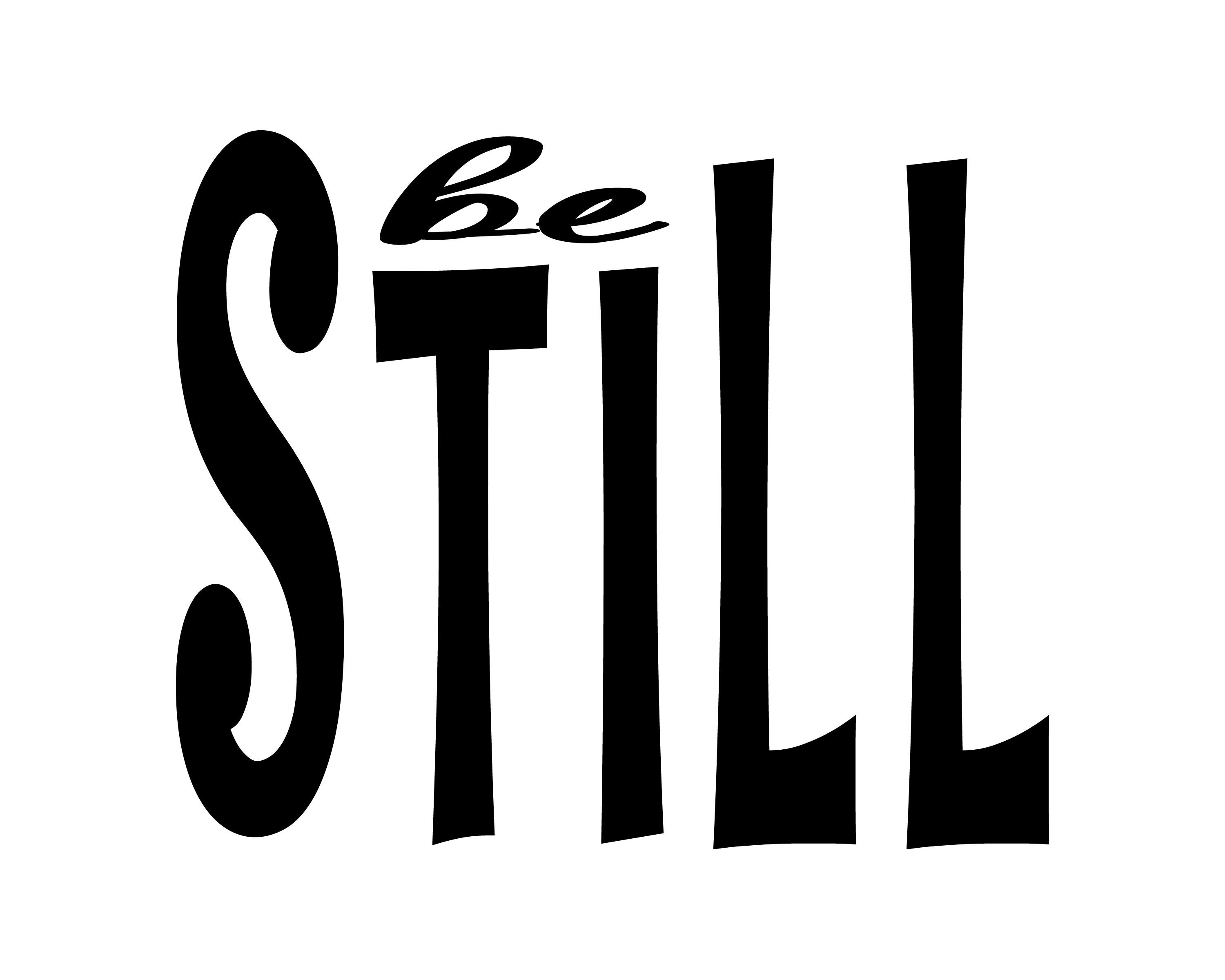 Be Still SVG Vinyl Cutter Cut File for Cricut, Silhouette, Instant ...