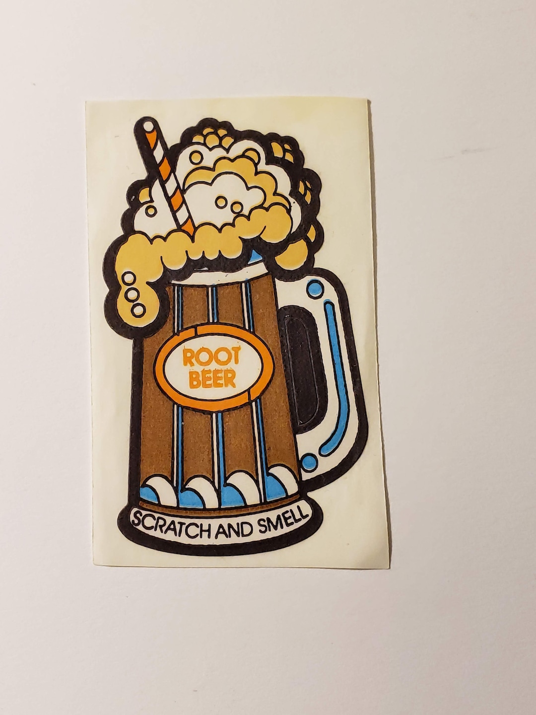 Vintage Mello Smello Scratch and Sniff Sticker, Light Root Beer Scented ...