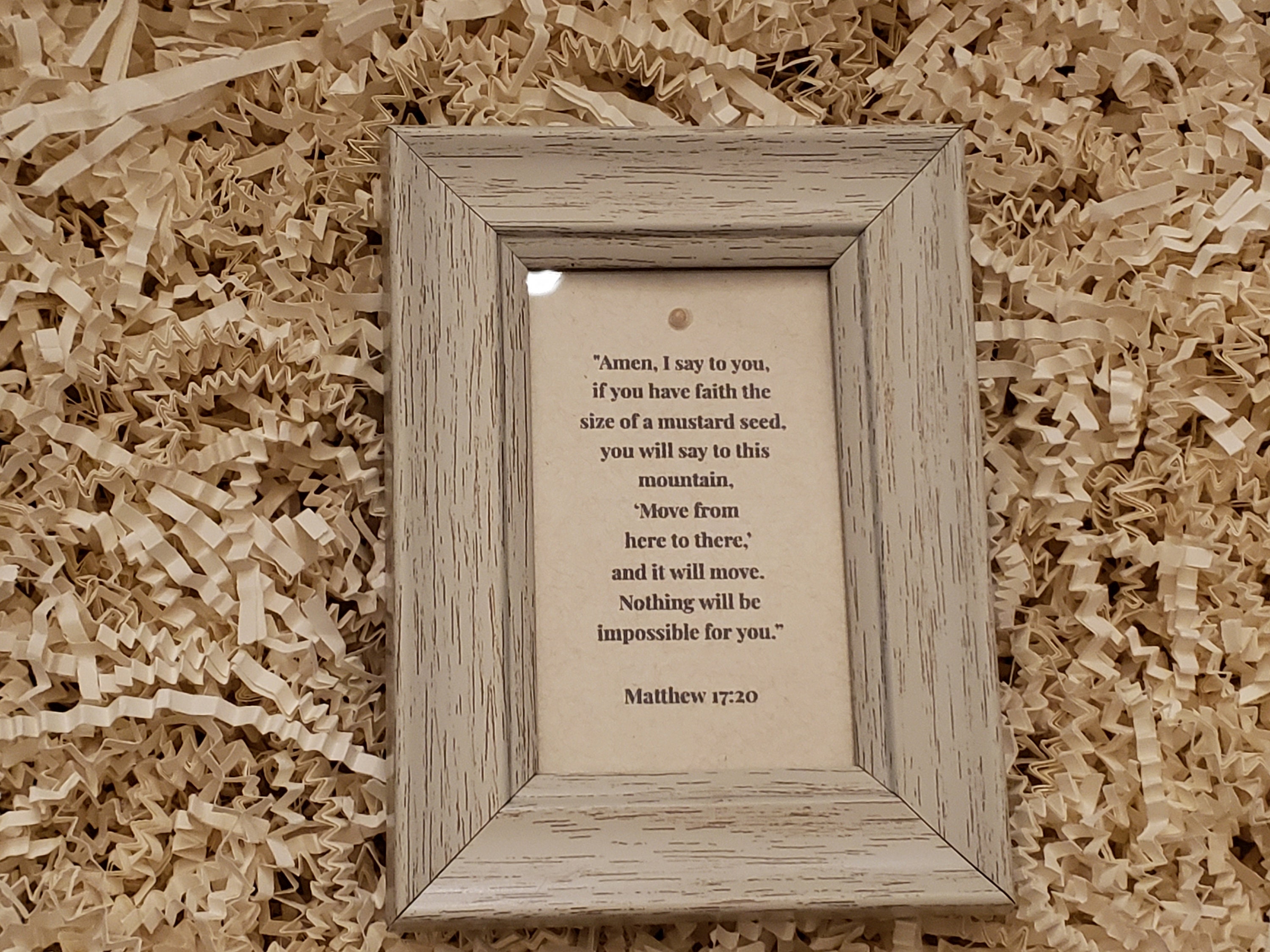 Choose Color One Mini Mustard Seed Frame & Real Mustard Seed, Approx. 3 ...