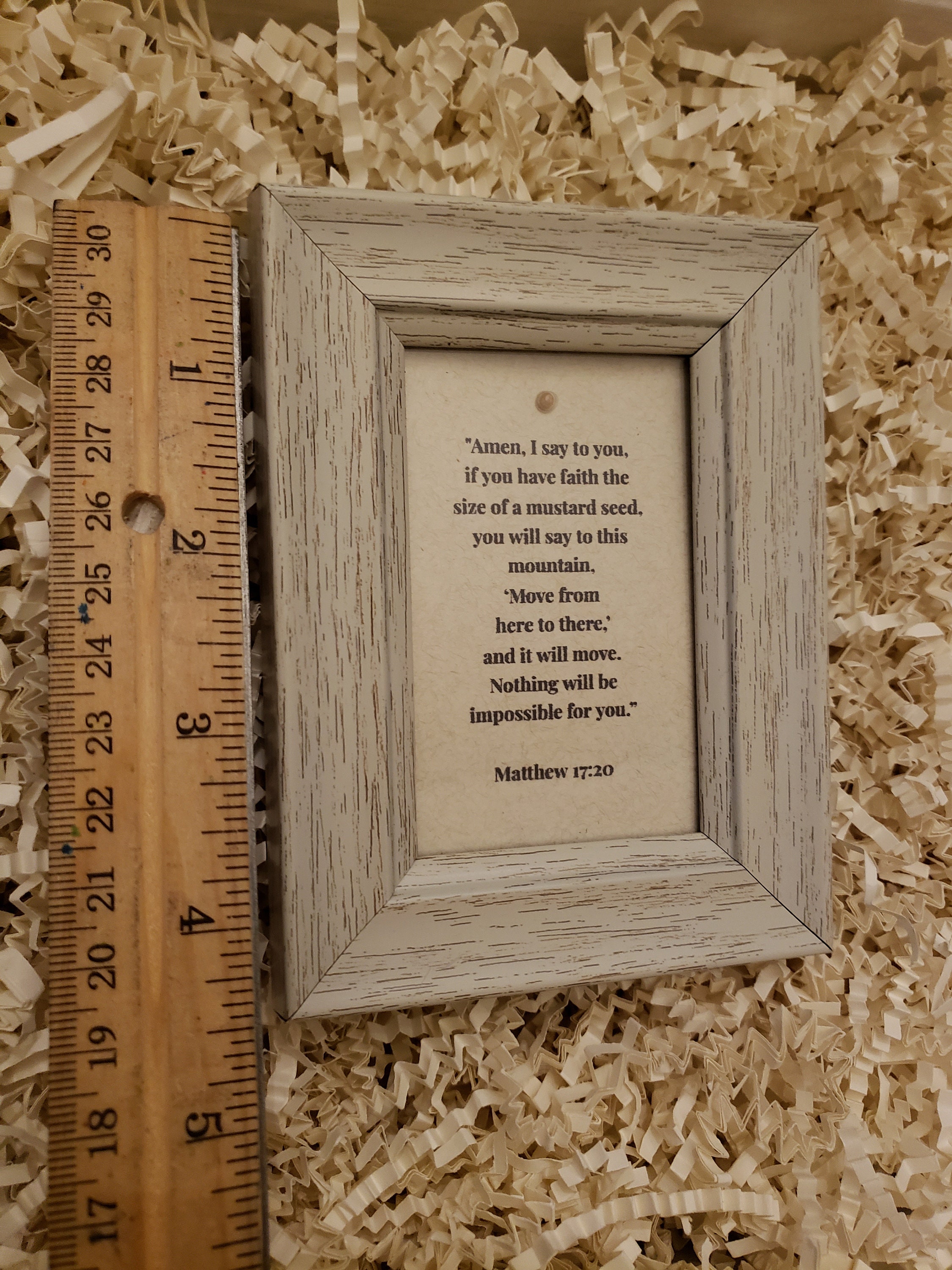 Choose Color One Mini Mustard Seed Frame & Real Mustard Seed, Approx. 3 ...