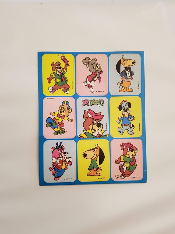 One Sheet of Vintage Hanna Barbera Stickers | Etsy