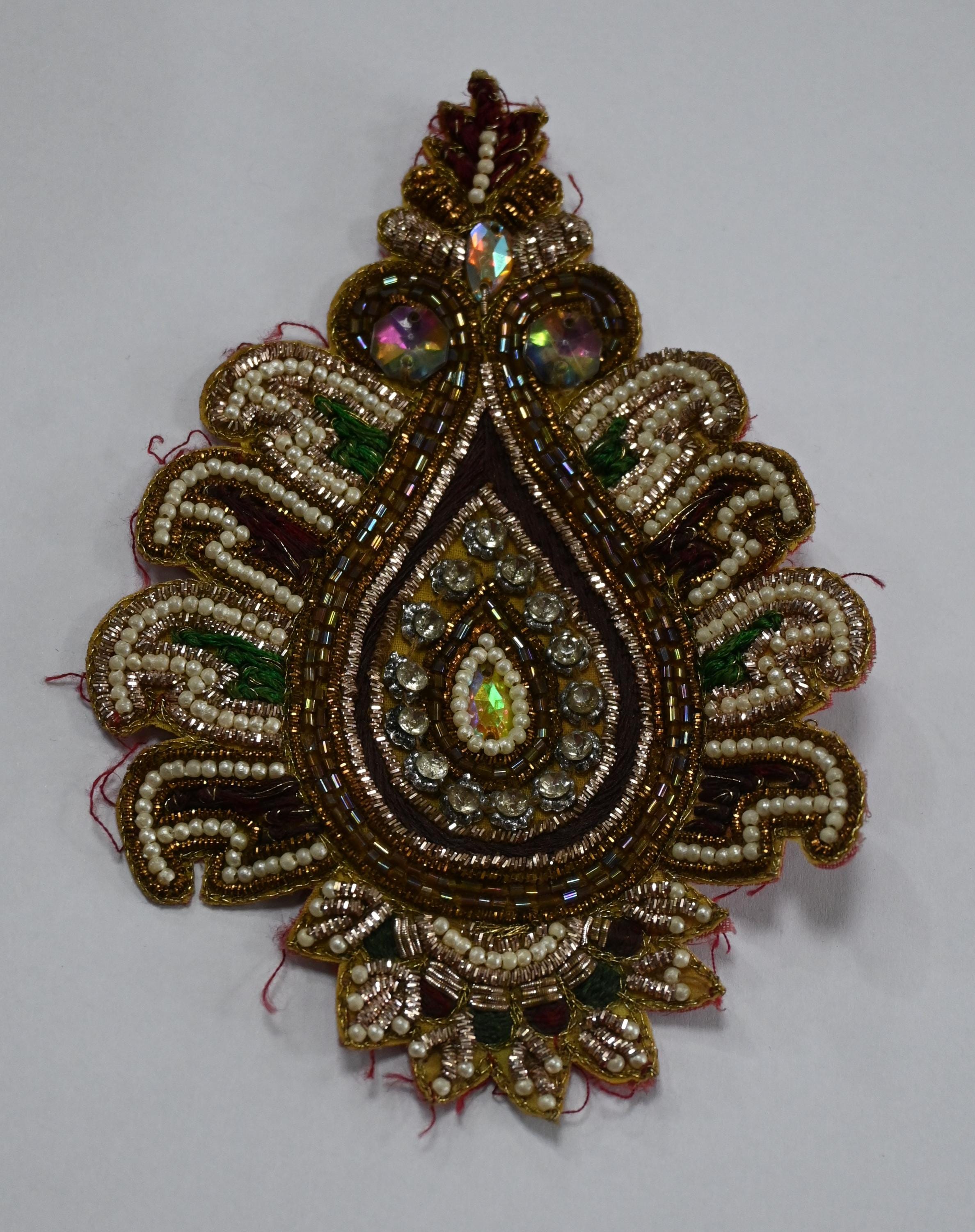Vintage Multicolor Patches Hand Embroidery Applique Indian Patches Lot ...