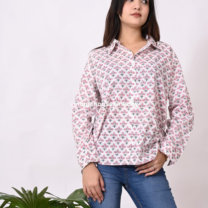 Block Printed Shirt - Etsy