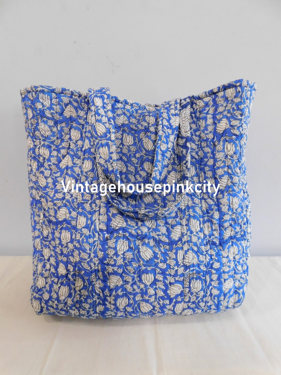 Cotton Tote Bags Block Printed Bags Shopping Bags Floral - Etsy