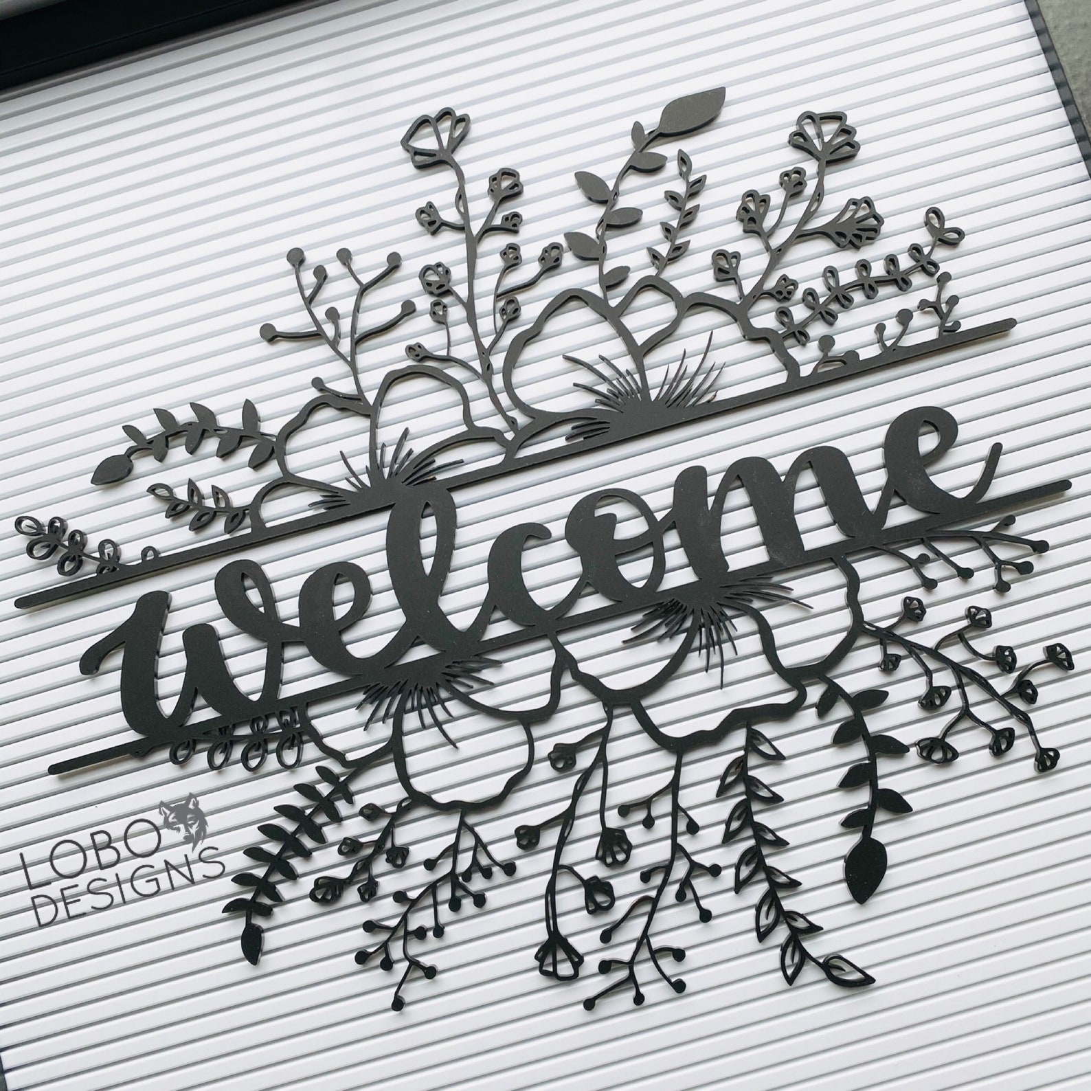 Split Floral SVG, Split Floral File, Floral Cut File, Floral SVG ...