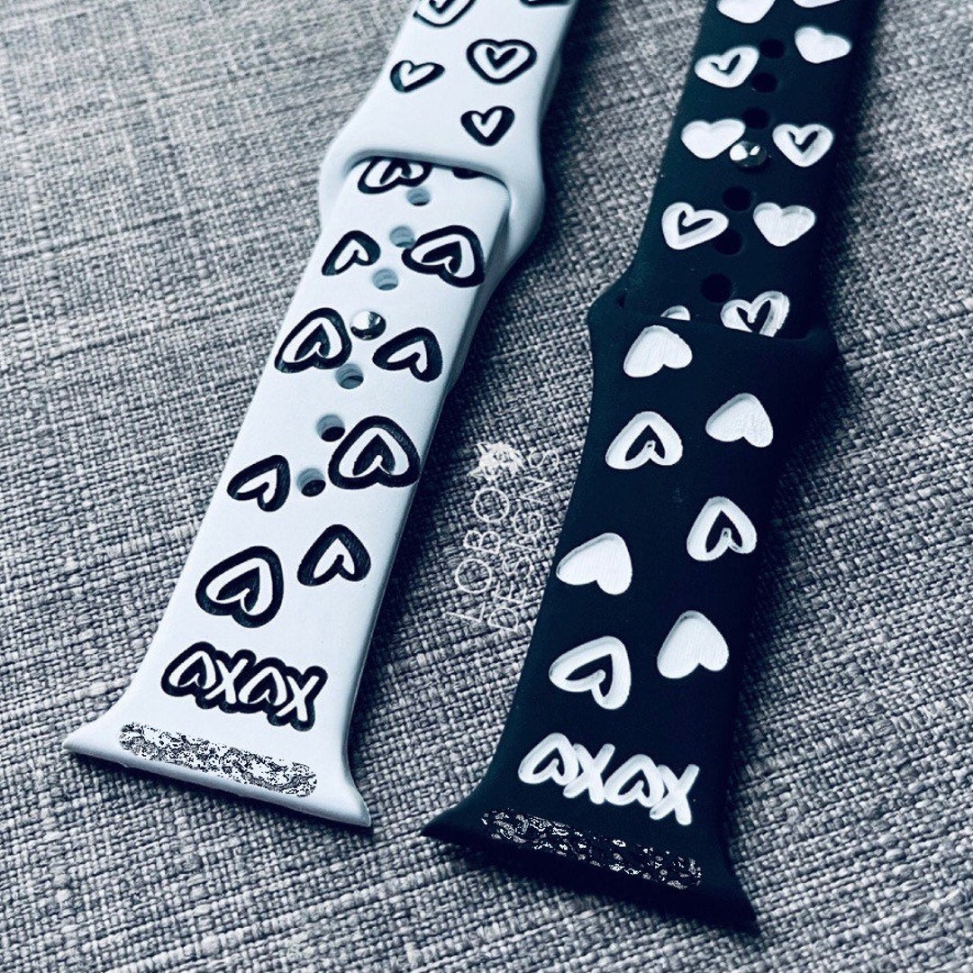 Laser File Bundle — Two Hand-drawn XOXO Pattern Watch Band Designs ...