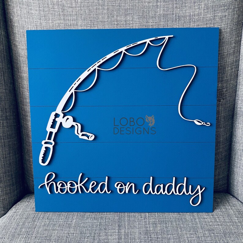 Laser File — Hooked on Daddy + Hooked on Pop Pop Double-design SVG W ...