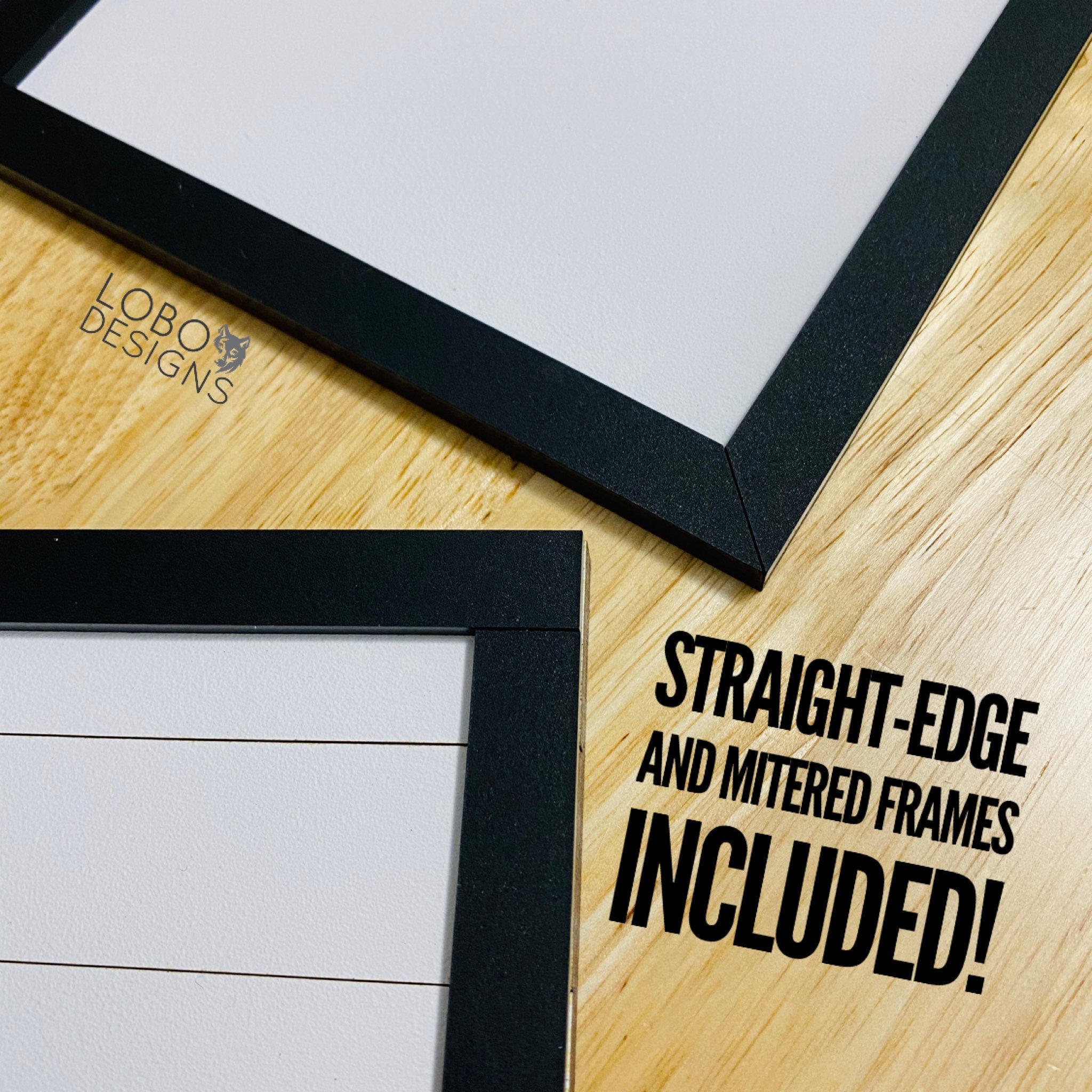 Laser File Mini Shiplap and Solid Backboards With Two Frame | Etsy