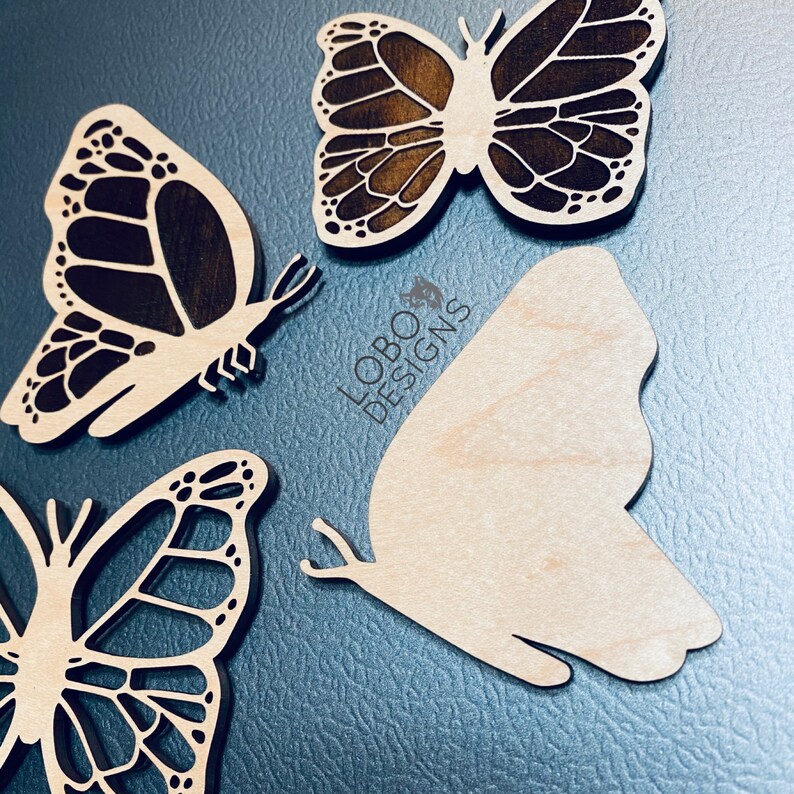 Cut File / Laser File Bundle Set of 8 Hand-drawn Butterfly - Etsy