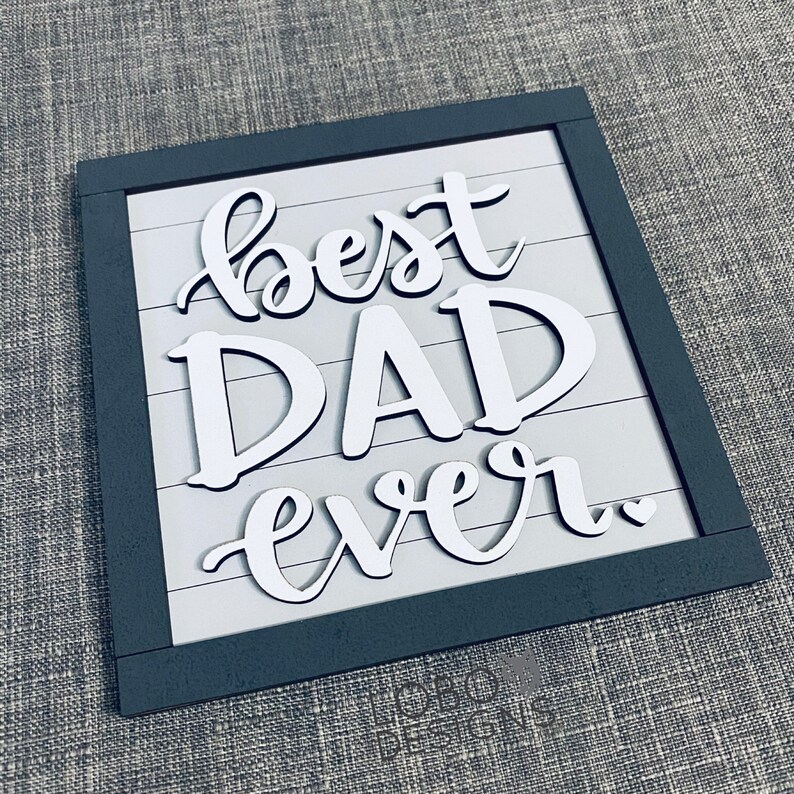 Cut File / Laser File Hand-lettered best Dad - Etsy