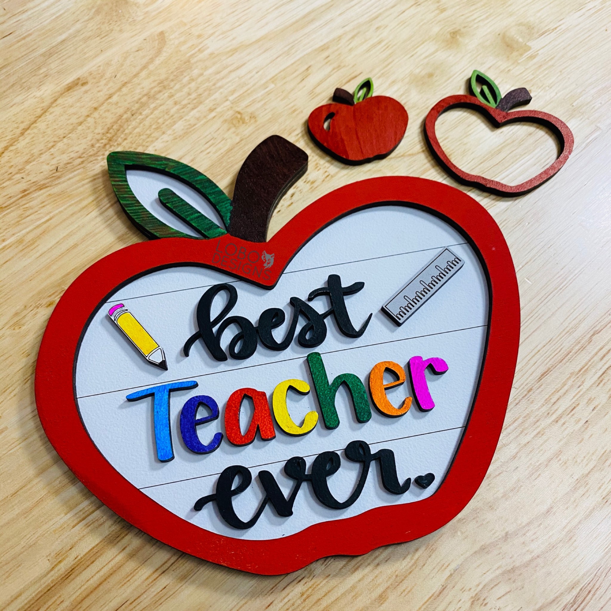 Cut File / Laser File Hand-lettered best Teacher - Etsy