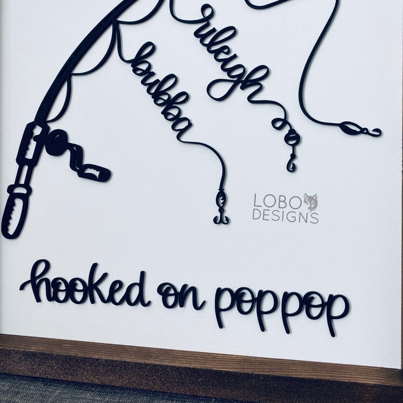 Laser File — Hooked on Daddy + Hooked on Pop Pop Double-design SVG W ...
