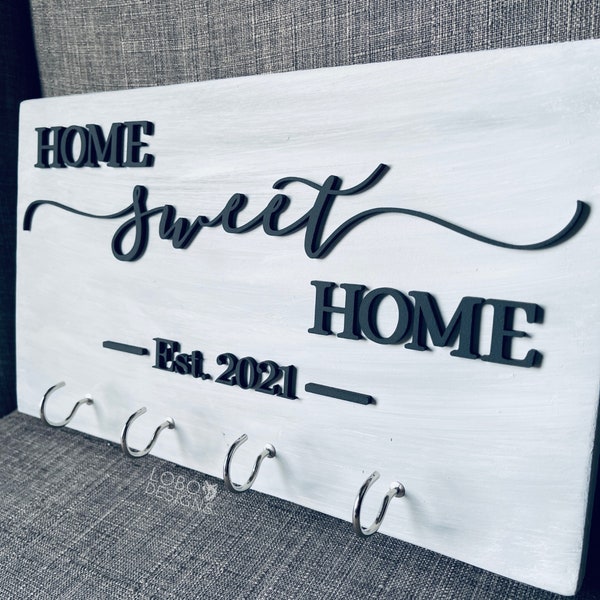 Home Sweet Home Key Holder - Etsy