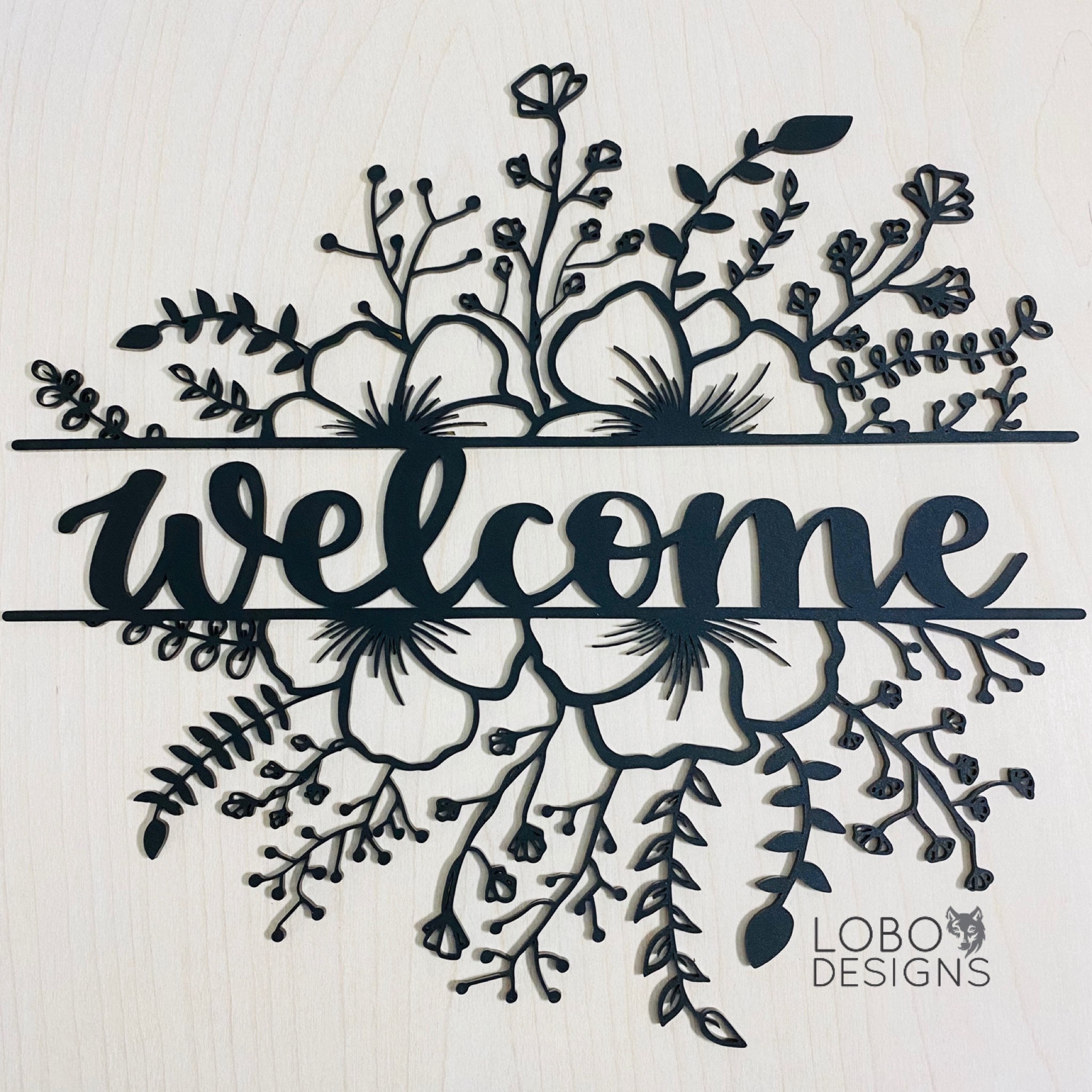 Split Floral SVG, Split Floral File, Floral Cut File, Floral SVG ...