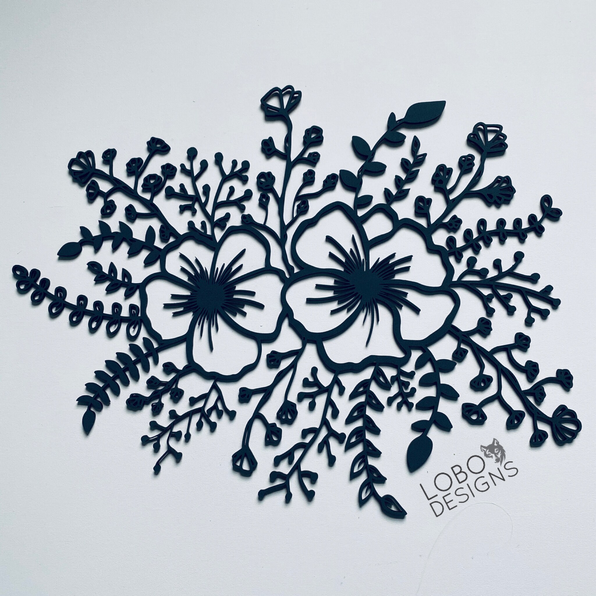 Floral Cut File Floral SVG Floral Laser File Flower Cut - Etsy