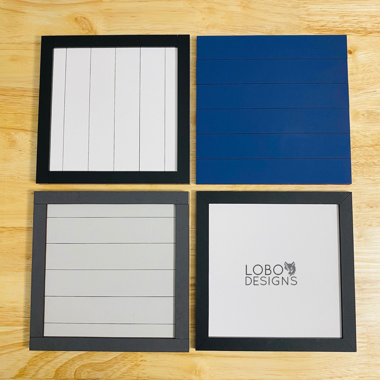 Laser File Mini Shiplap and Solid Backboards With Two Frame | Etsy