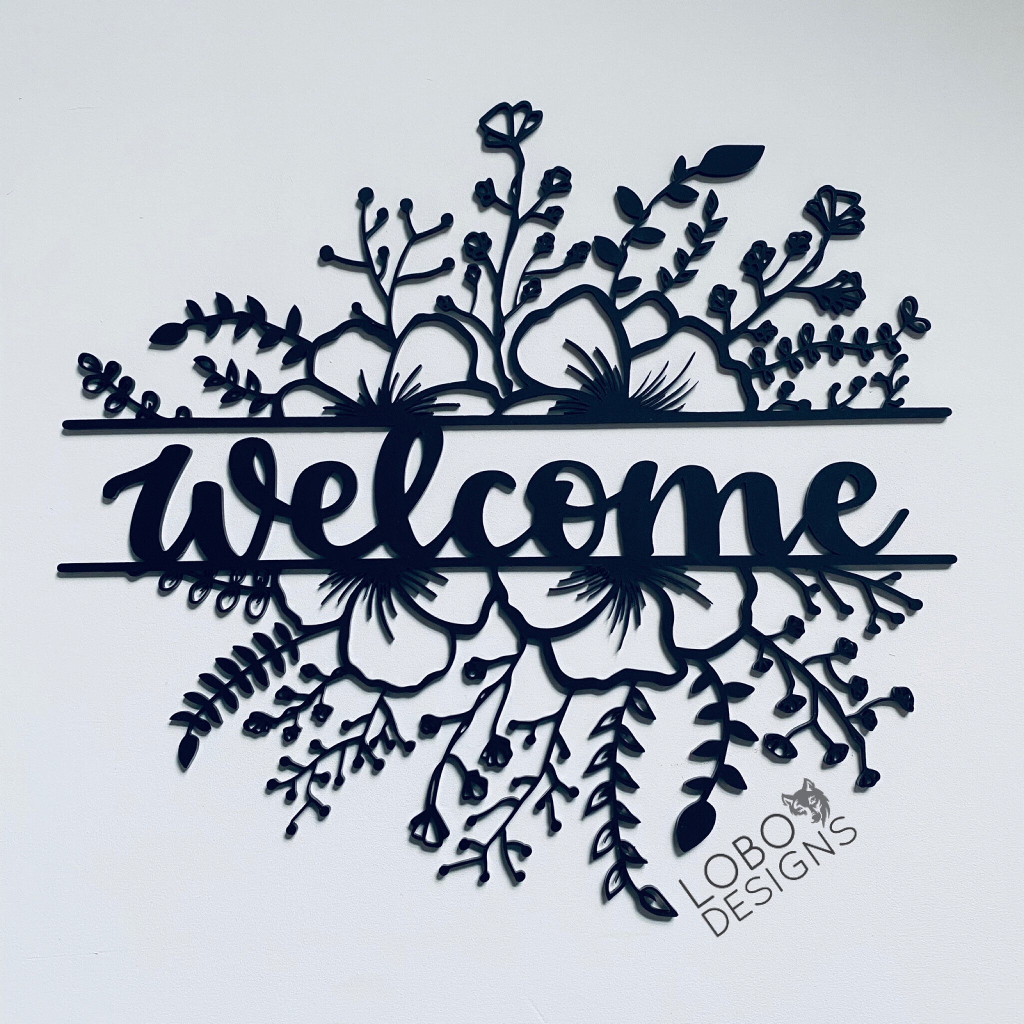 Split Floral SVG, Split Floral File, Floral Cut File, Floral SVG ...
