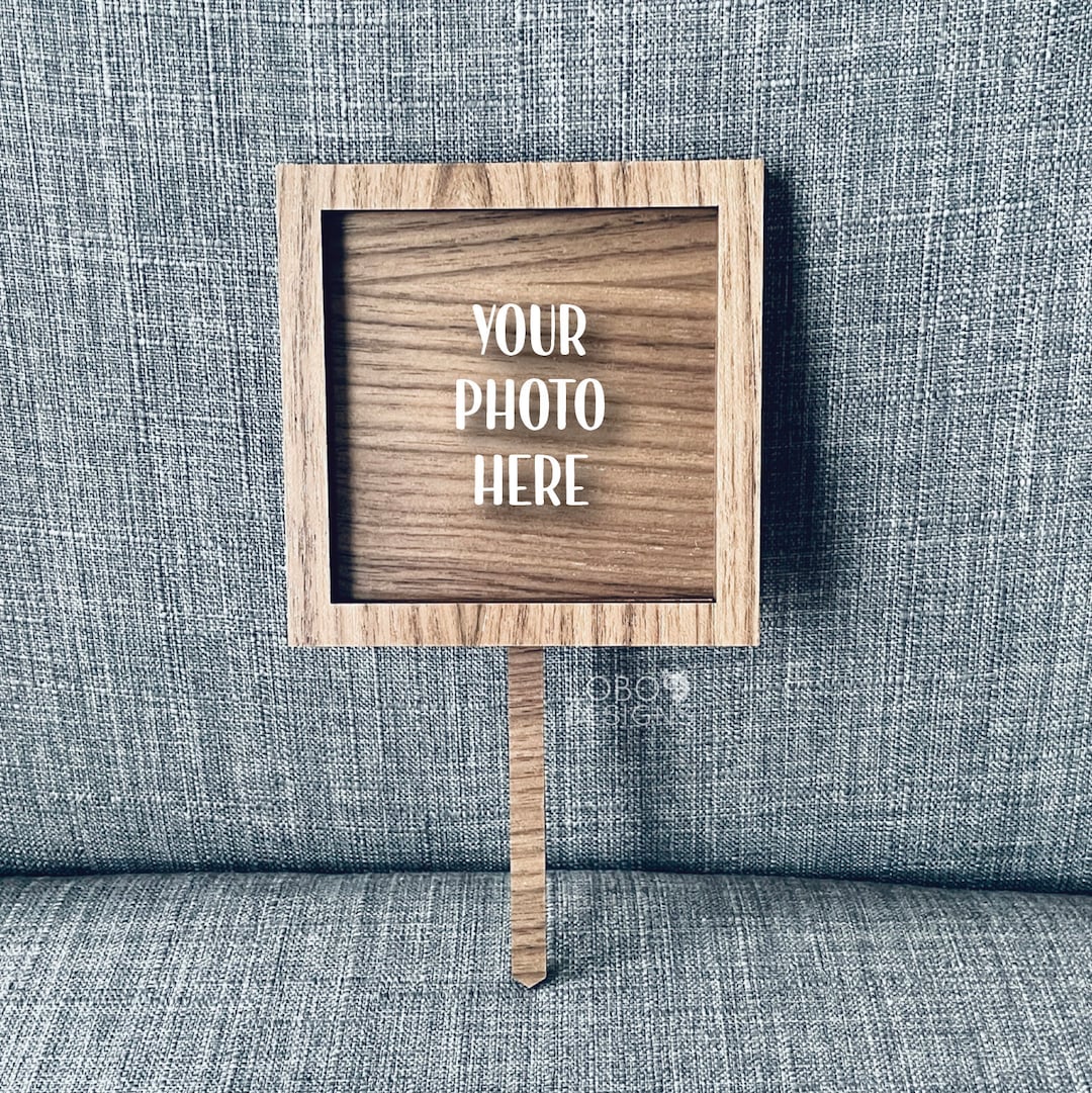 Laser File — Picture Frame Cake Topper Design — SVG, PDF, AI - Etsy